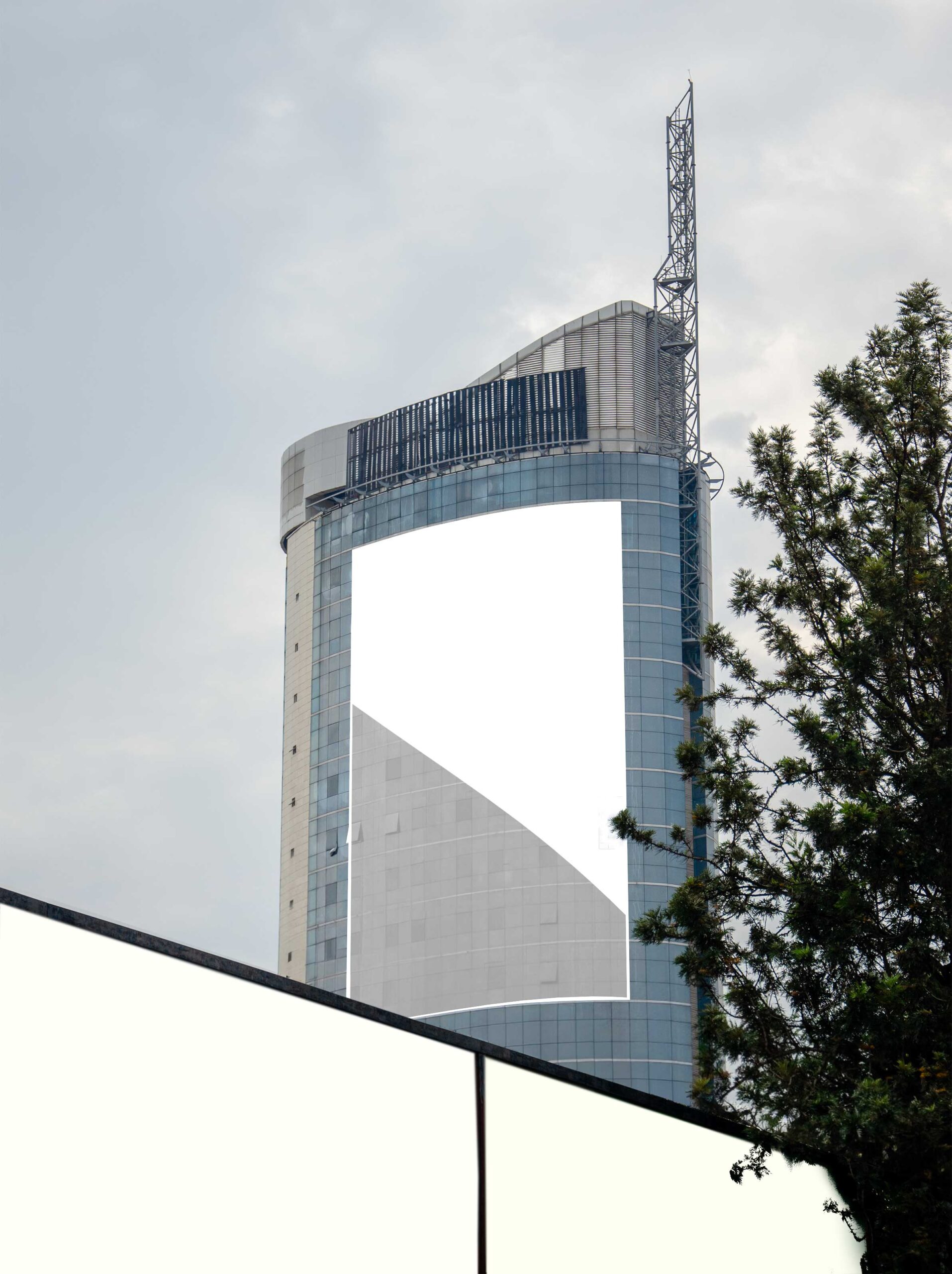 Kigali City Tower Billboard Mockup - WD Graphix